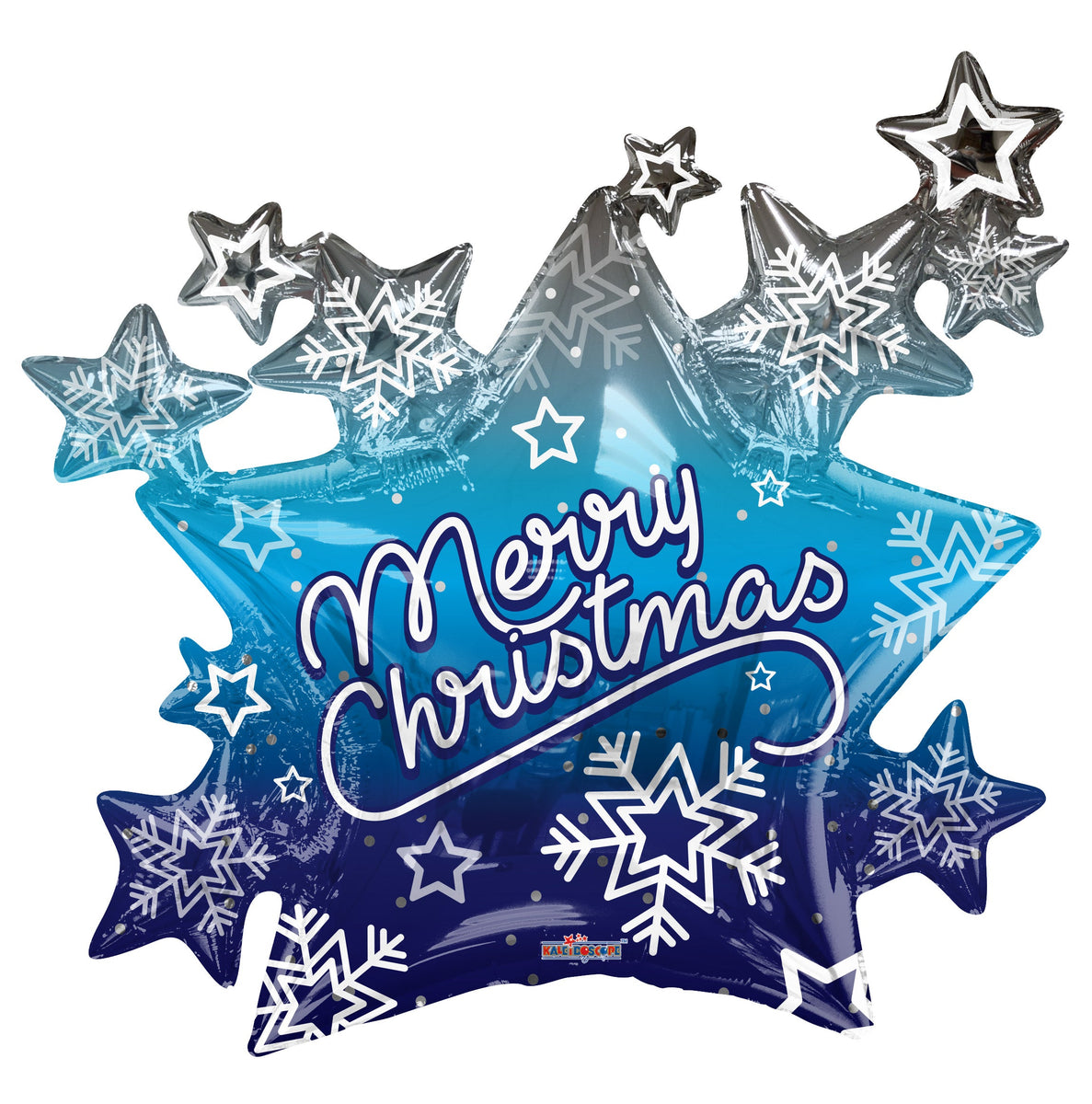 36" Christmas Stars Shape Foil Balloon – Bargain Balloons USA