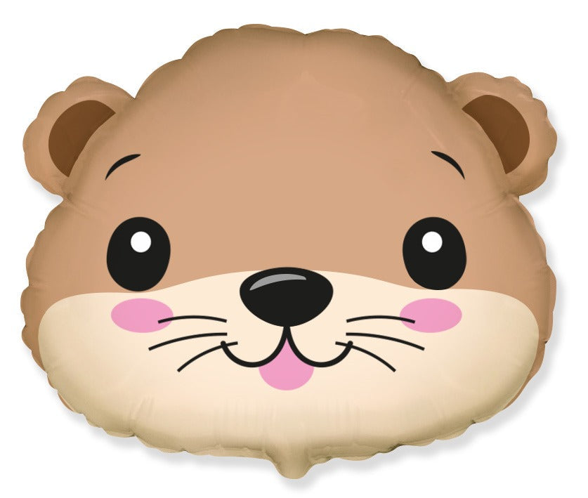 24" Otter Head Foil Balloon - Adorable Party Decoration – Bargain ...