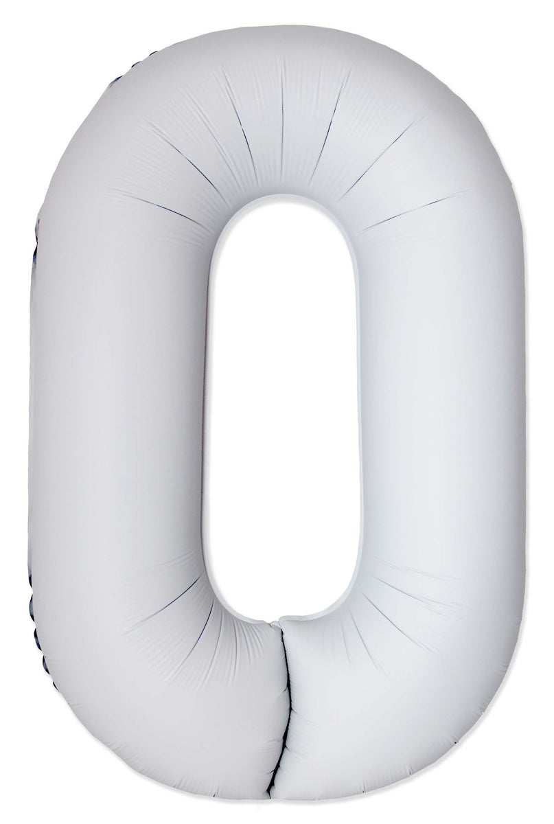 32" Inflated (40" Uninflated Approx) Number "0" Slimmer Design Matte W ...