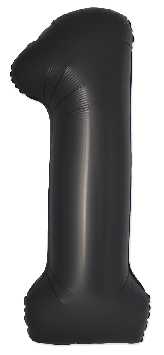 32" Inflated (40" Uninflated Approx) Number "1" Slimmer Design Satin B ...
