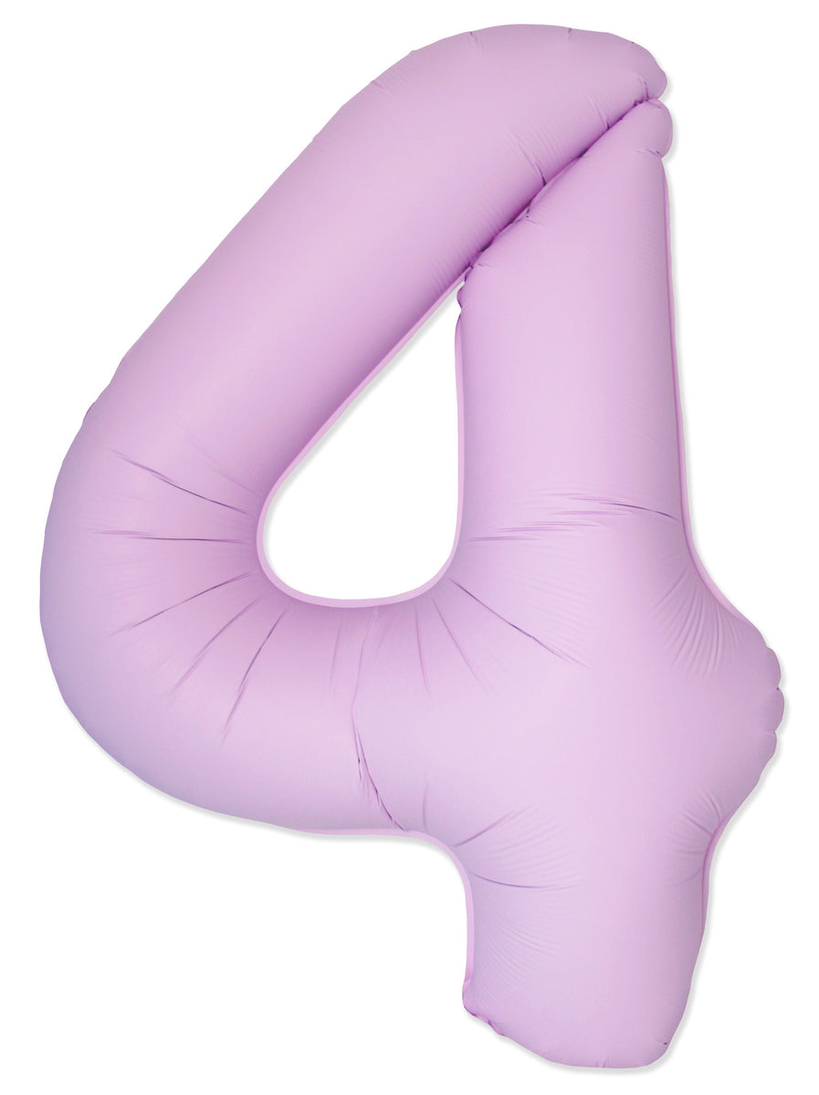 32" Inflated (40" Uninflated Approx) Number "4" Slimmer Design Matte P ...
