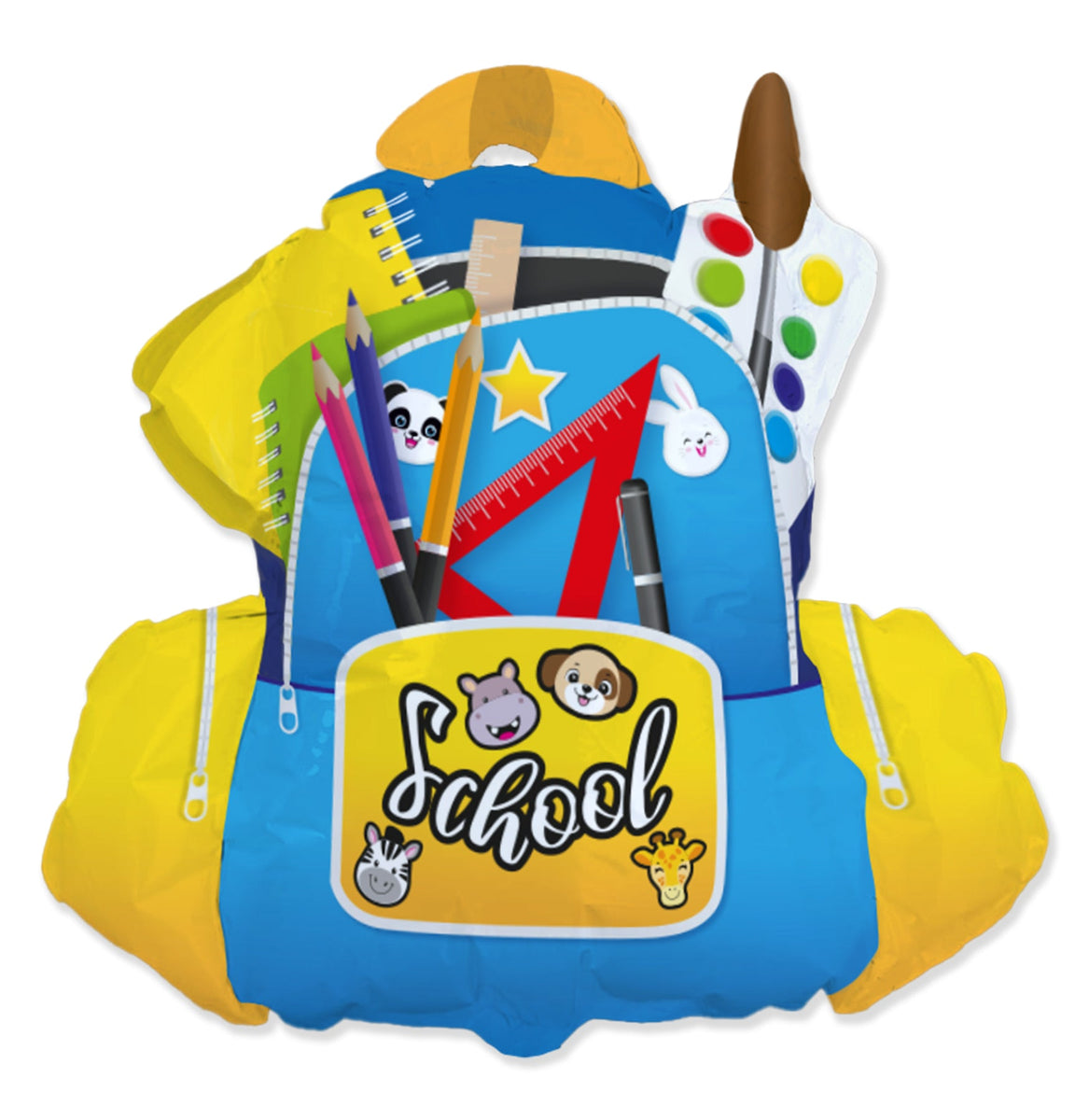 27" Backpack Foil Balloon - School Party Decoration – Bargain Balloons USA