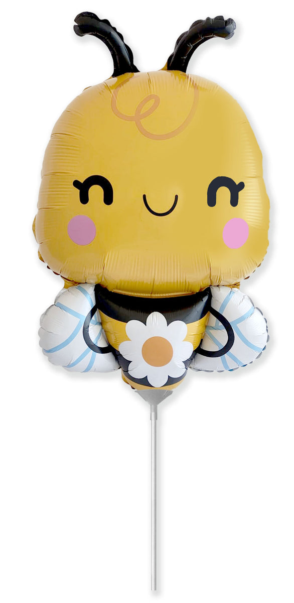 13" Airfill Only Cute Bee Mini Foil Balloon – Bargain Balloons USA