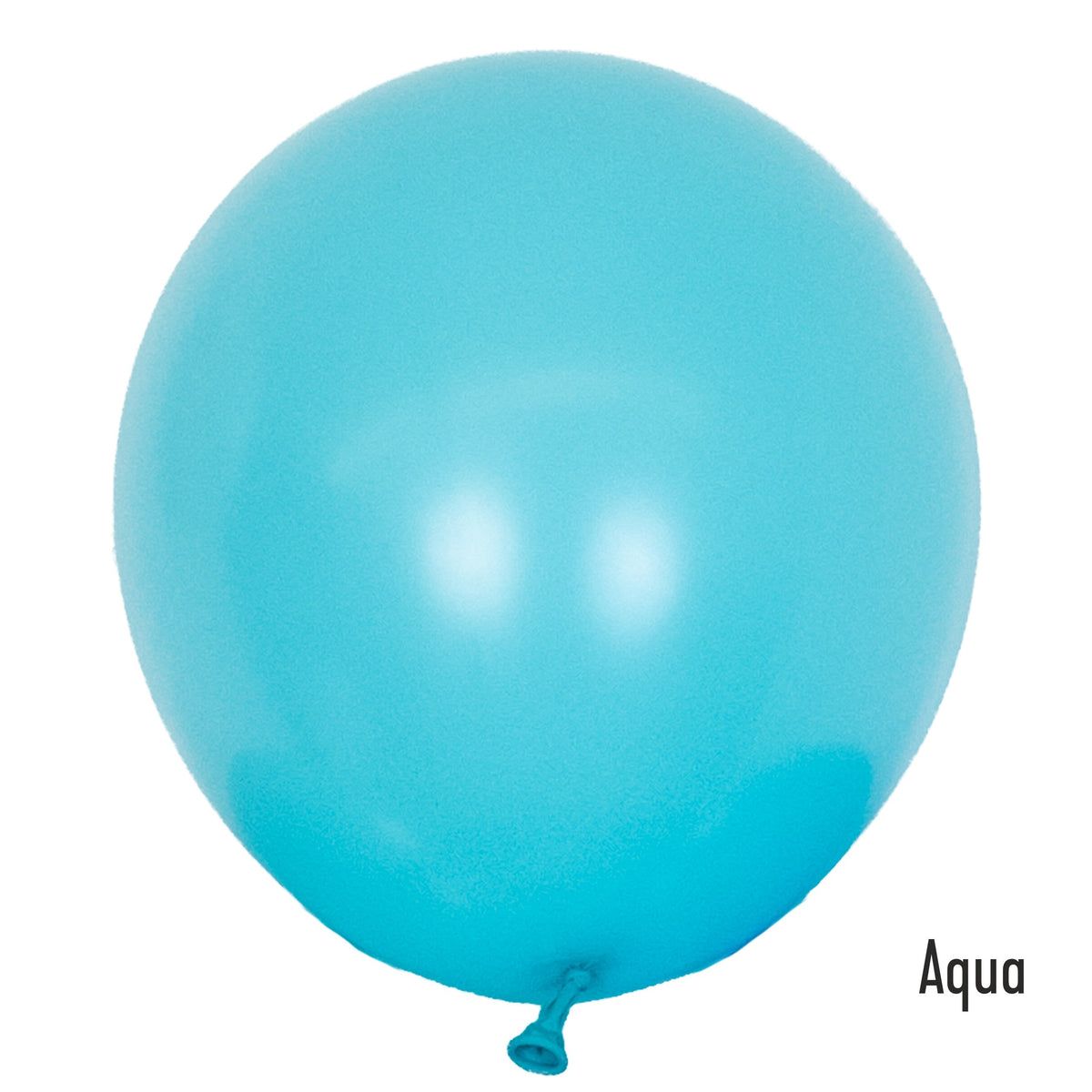 12" Kalisan Latex Heart Balloons Standard Aqua Blue (50 Per Bag ...
