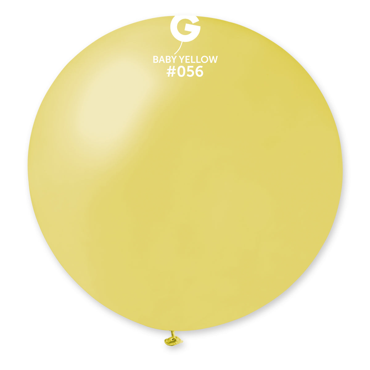 31" Gemar Latex Balloons (Pack of 1) Giant Metallic Baby Yellow ...