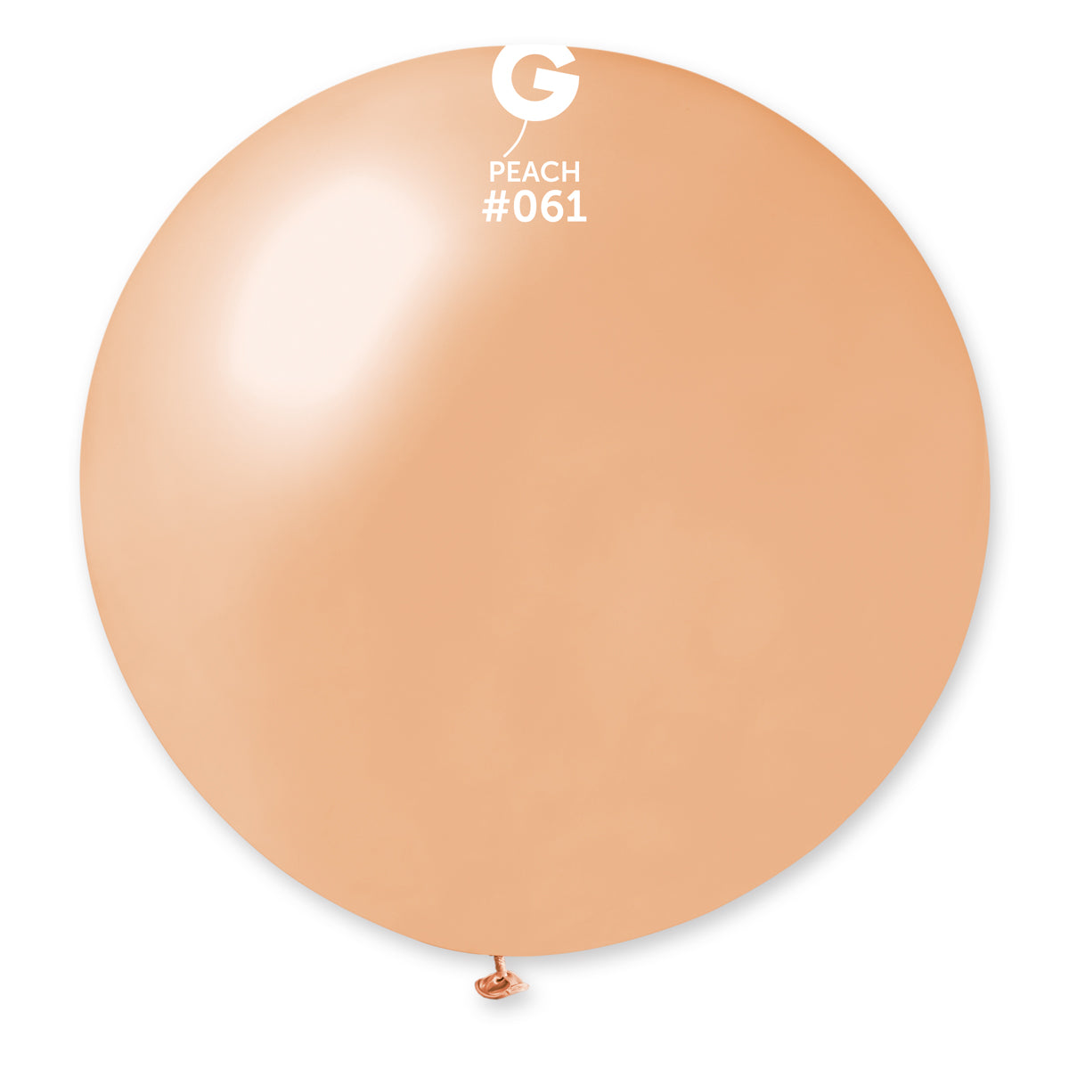 31" Gemar Latex Balloons (Pack of 1) Giant Metallic Peach – Bargain ...