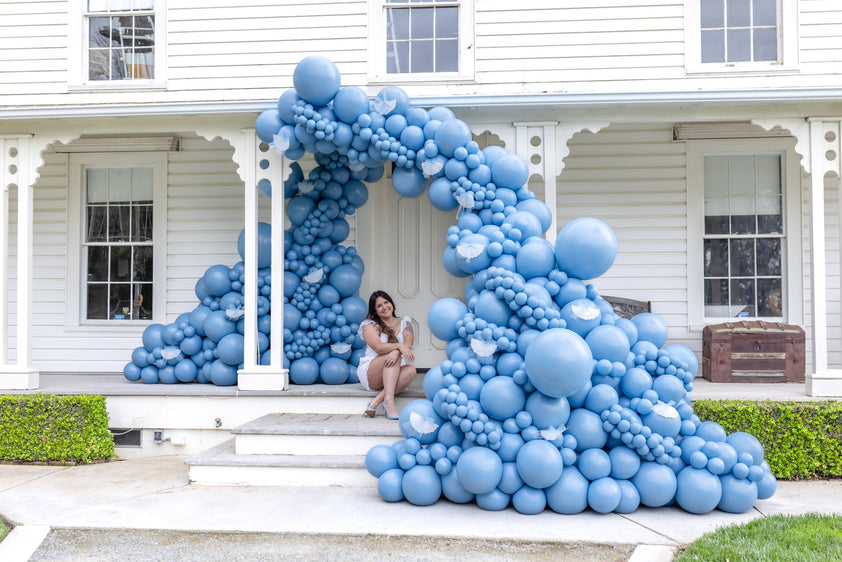 11" Georgia Pearl True Blue Tuftex Latex Balloons Designer Balloons (1 ...