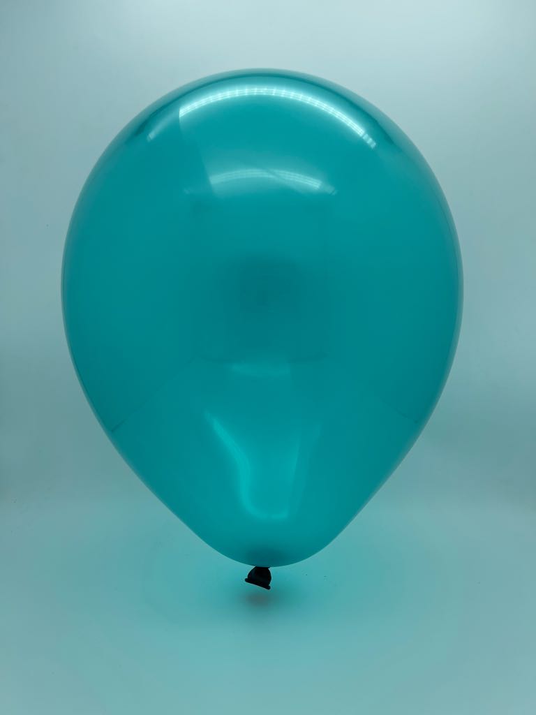 12" Kalisan Latex Balloons Crystal Turquoise - 50 Pack– Bargain ...