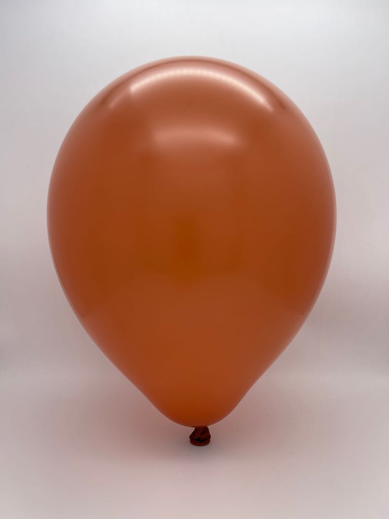 12" Kalisan Latex Balloons Retro Rust Orange - 50 Pack– Bargain ...