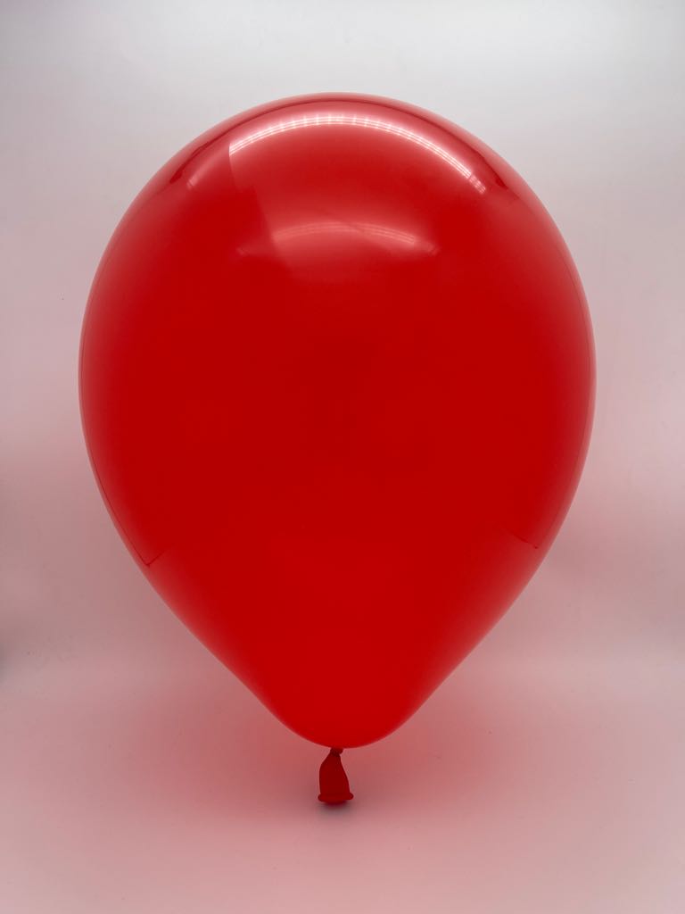 12" Kalisan Latex Balloons Standard Red - 50 Pack– Bargain Balloons USA