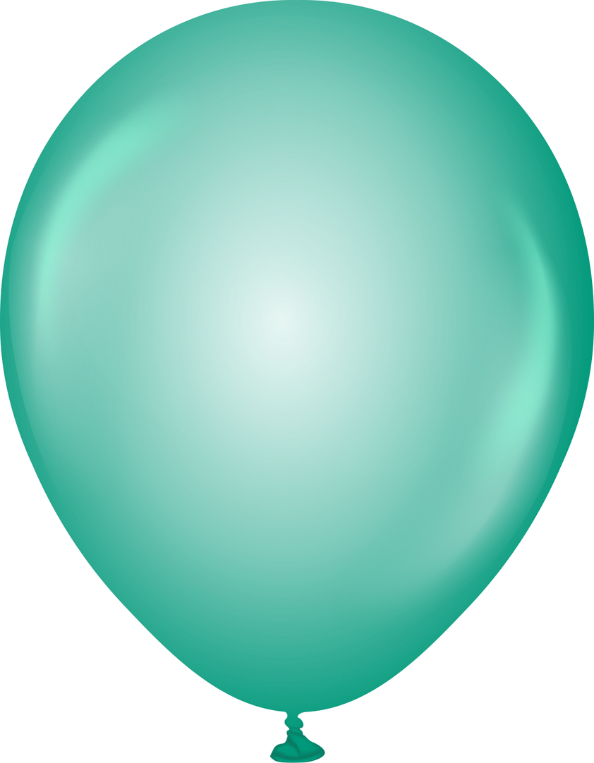 12" Kalisan Latex Balloons Crystal Turquoise - 50 Pack– Bargain ...