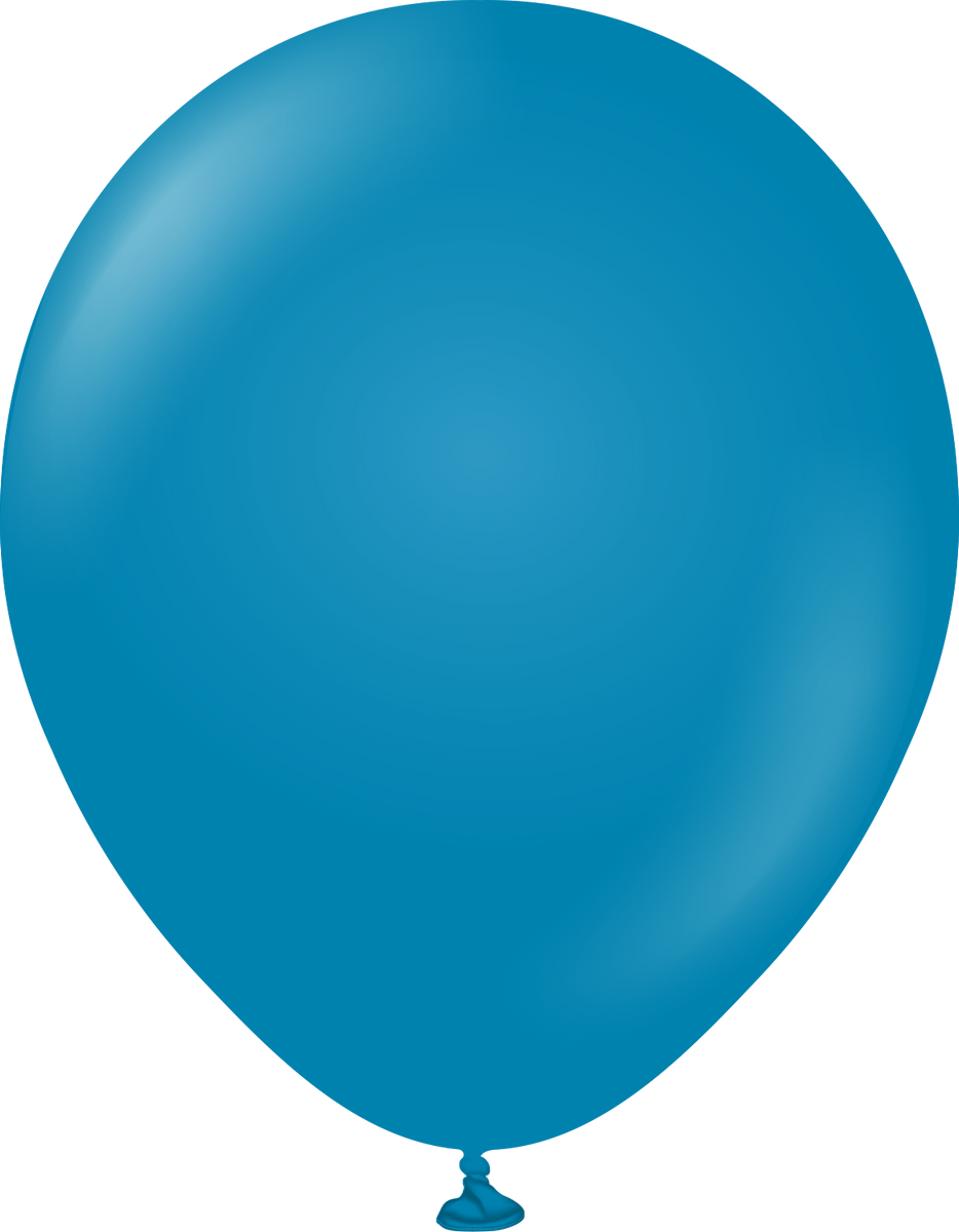 12" Kalisan Latex Balloons Retro Deep Blue - 50 Pack– Bargain Balloons USA
