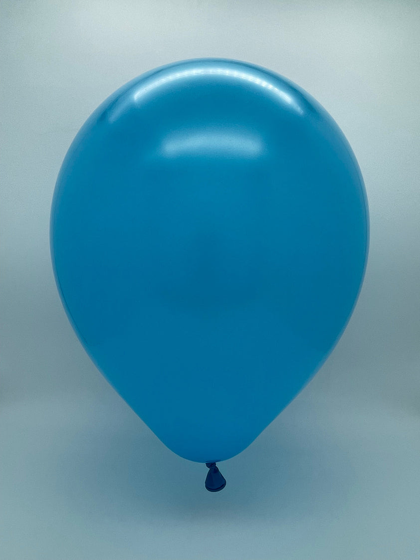 18" Kalisan Latex Balloons Standard Caribbean Blue (25 Per Bag ...