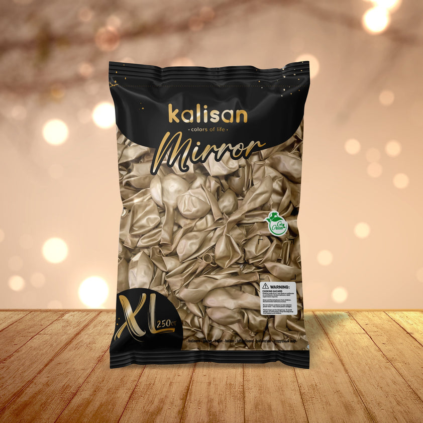 12" Kalisan Latex Balloons Retro White Sand - XL SuperSize Bag Count ...