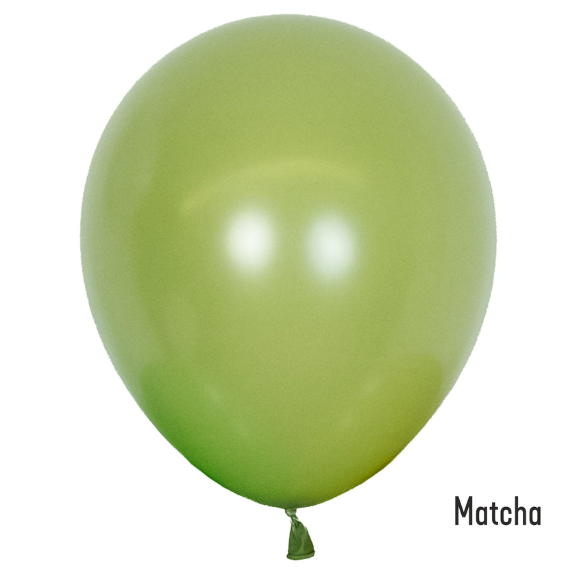 18" Kalisan Latex Balloons Standard Matcha Green (25 Per Bag)– Bargain ...