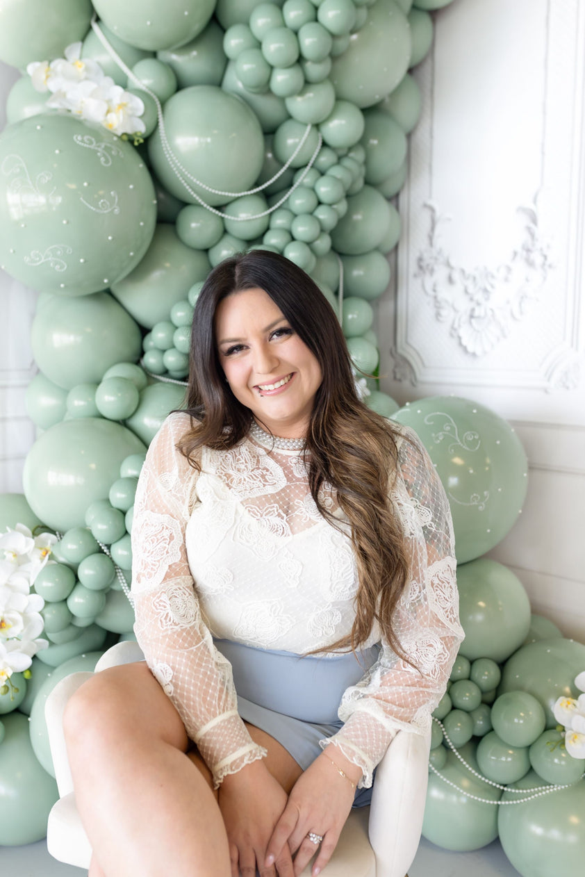 11" Meadow Pearl Eucalyptus Tuftex Latex Balloons Designer Balloons (1 ...