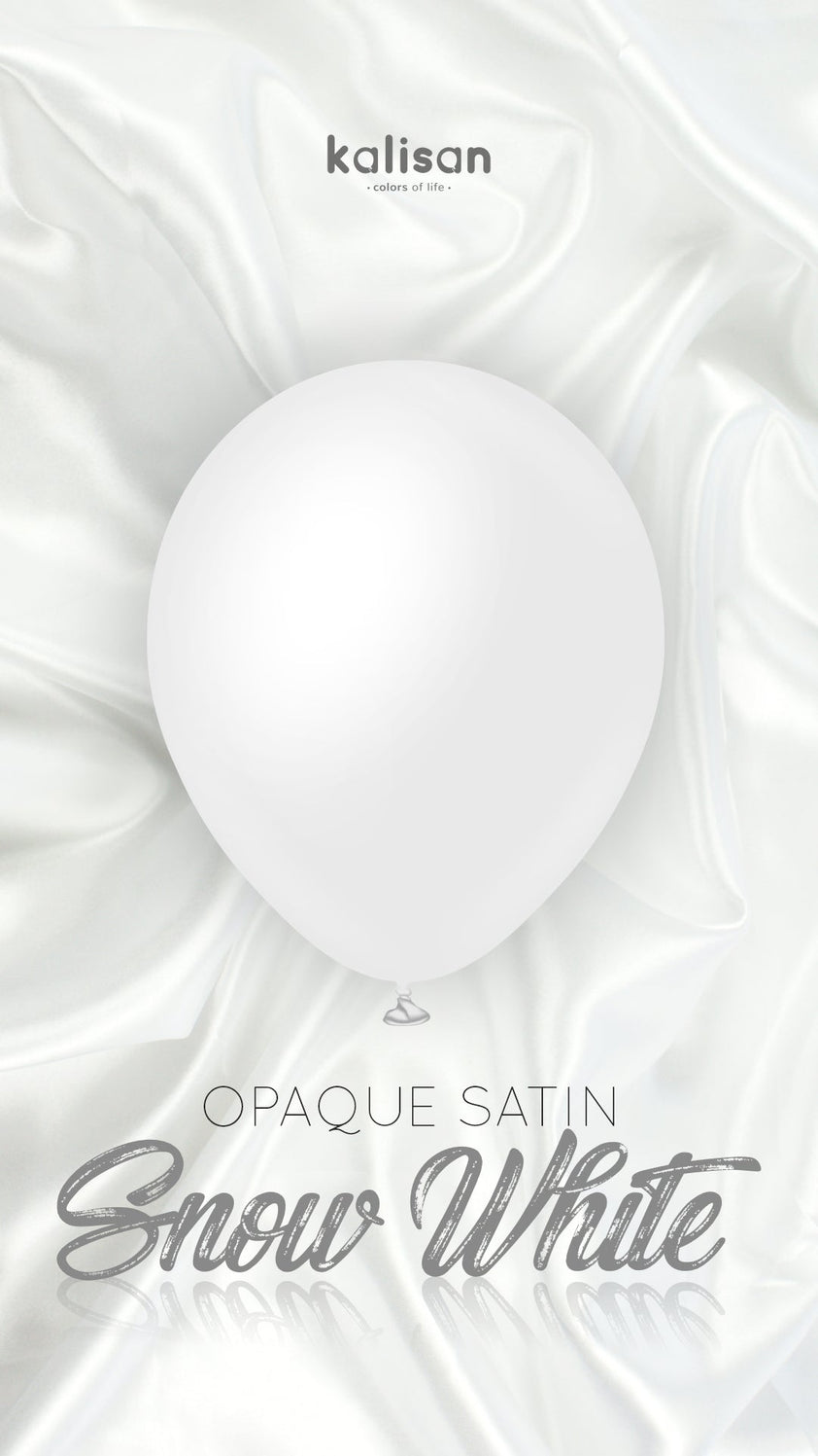 5" Kalisan Latex Balloons Opaque Snow White (50 Per Bag) – Bargain ...