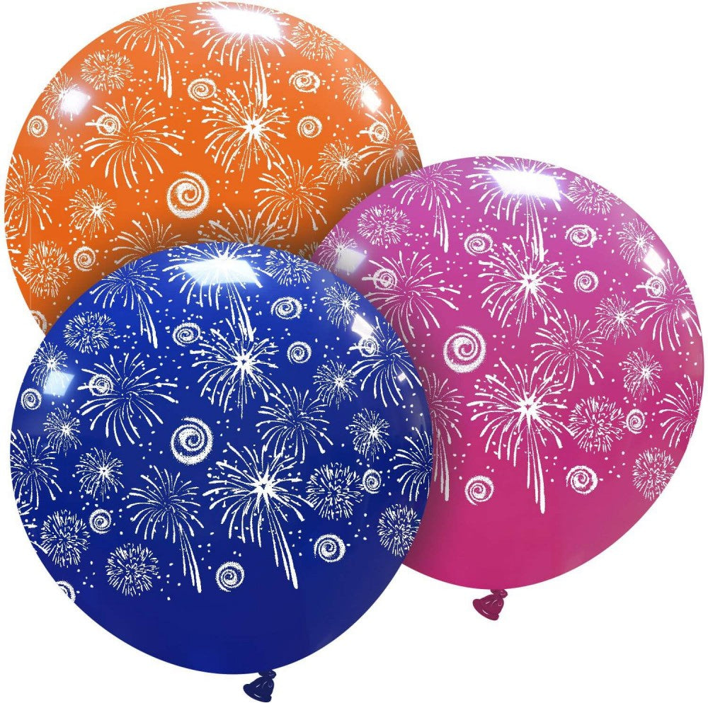 32" Assorted Color Fireworks All Around (1 Per Bag) Cattex Brand Print ...