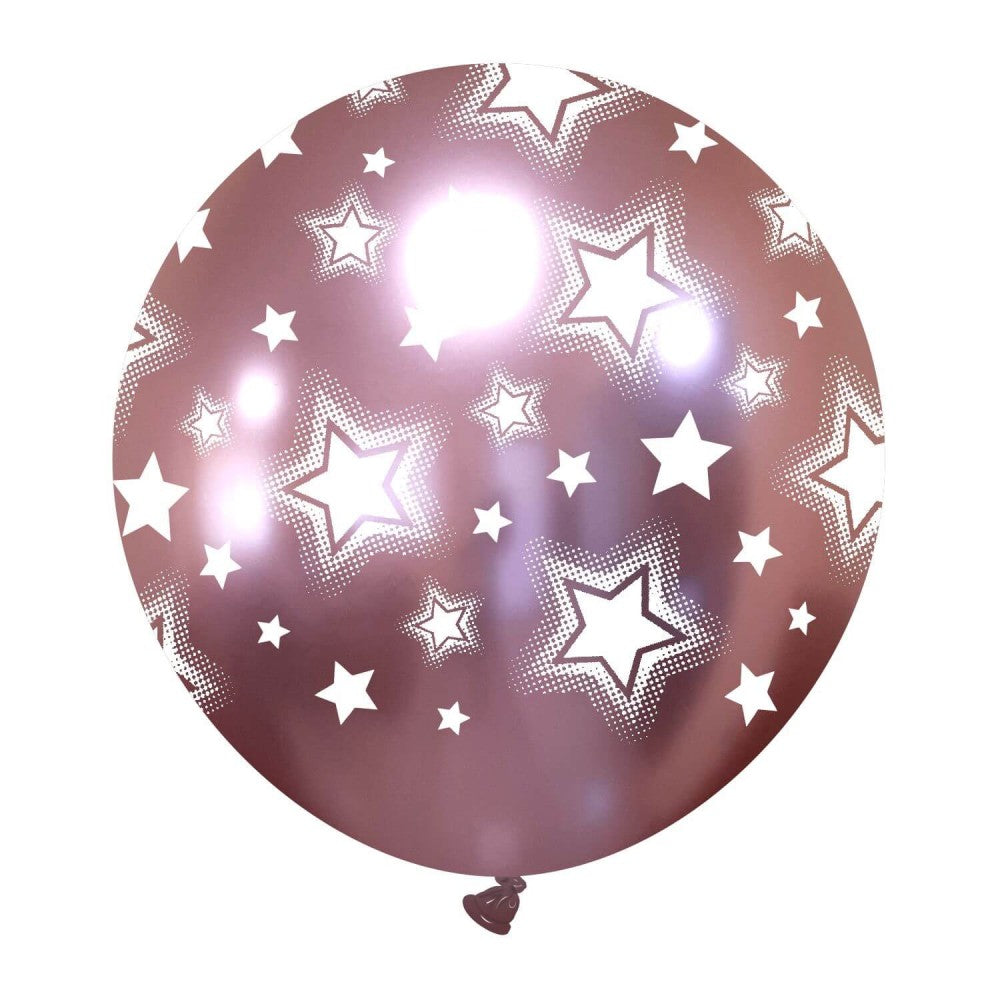 24" Bright Stars Titanium (Chrome/Mirror) Light Pink All Around (1 Per ...