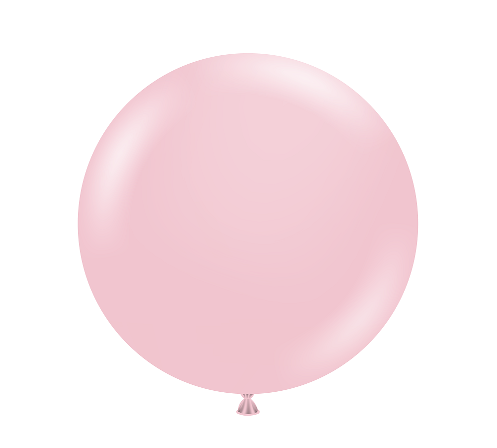 24" Romey Pearl Pink Tuftex Latex Balloons Designer Balloons (3 Per Ba ...