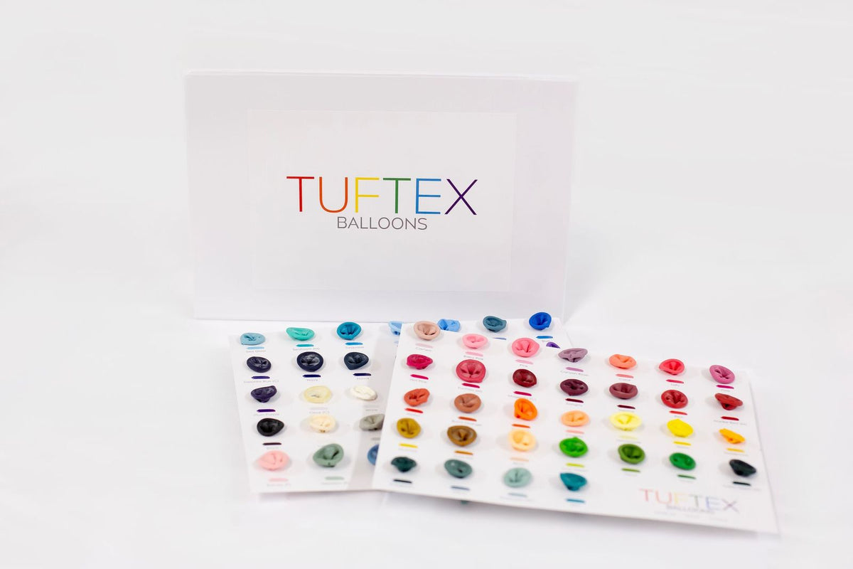 Tuftex Latex Balloons Color Chart Portfolio Standard and Designer Colo ...