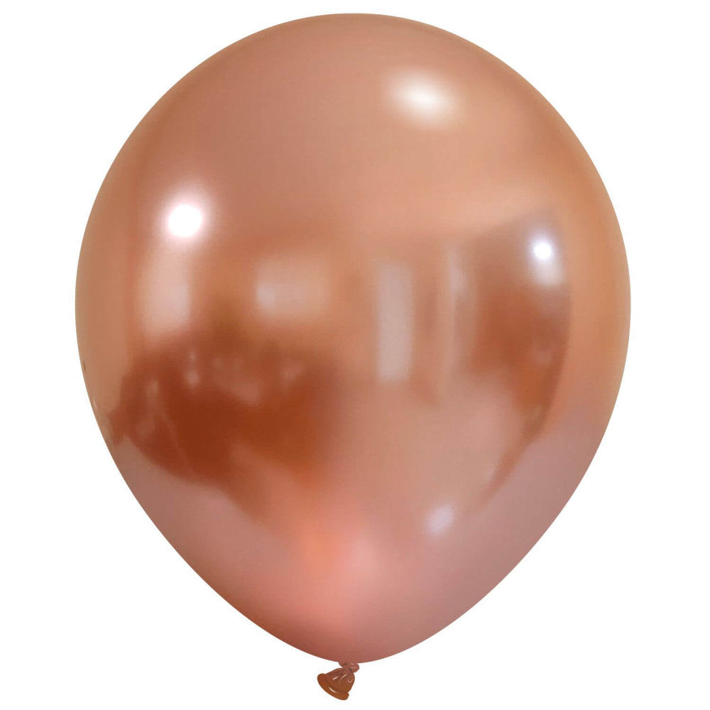 18" Cattex Brand Titanium (Chrome/Mirror) Rose Gold Latex Balloons (25 ...