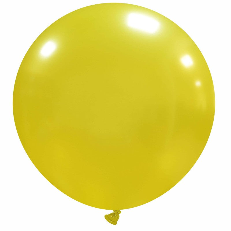 36" Cattex Brand Premium Metal Yellow Latex Balloons – Bargain Balloons USA