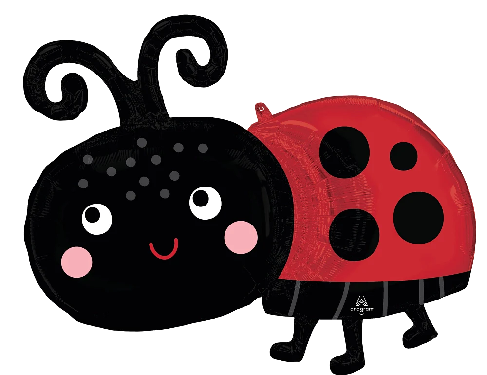 31" Jumbo Happy Ladybug Foil Balloon for Parties– Bargain Balloons USA