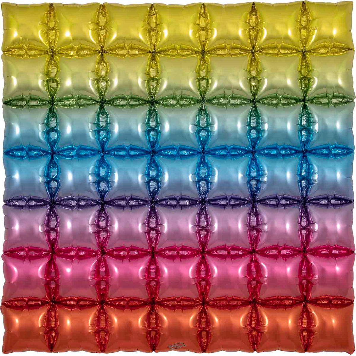 36" Rainbow 7x7 Squares Waffle Wall Foil Balloon – Bargain Balloons USA