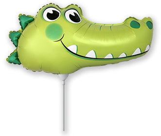 12" Airfill Only Crocodile Head Mini Foil Balloon – Bargain Balloons USA