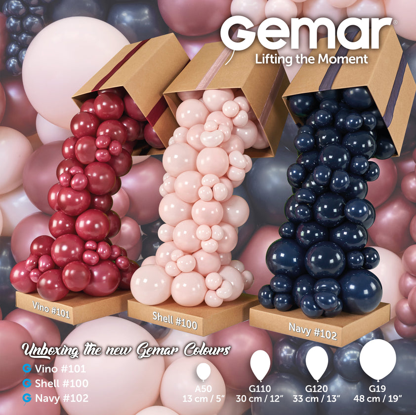 12" Gemar Latex Balloons (Bag of 50) Standard Shell– Bargain Balloons USA