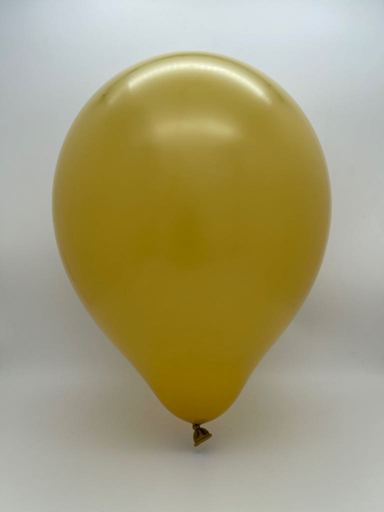 24" Kalisan Latex Balloons Retro Mustard (5 Per Bag) – Bargain Balloons USA