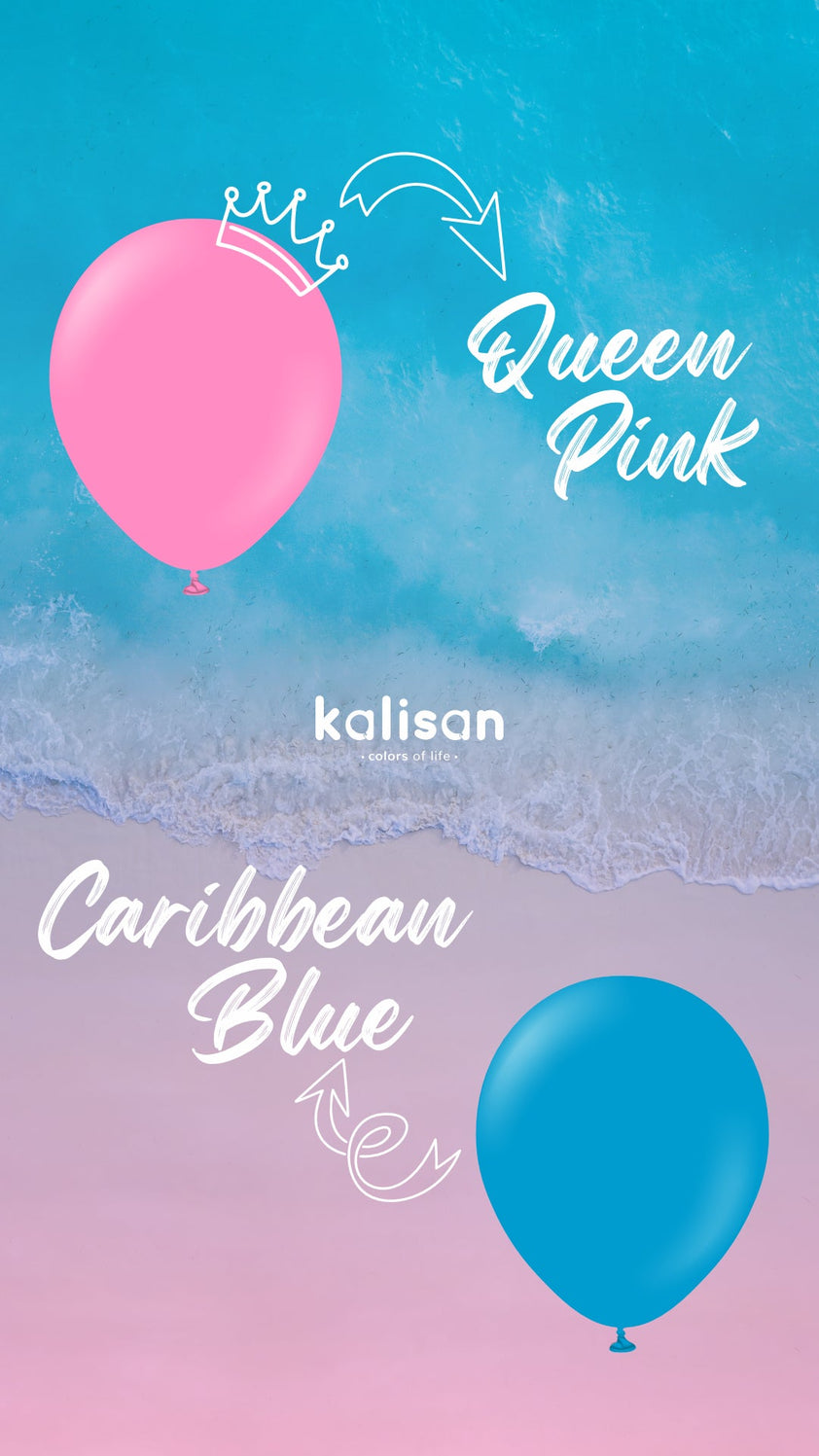12" Kalisan Latex Balloons Caribbean Blue - 50 Pack– Bargain Balloons USA